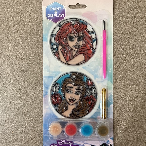 Disney | Office | Disney Princess Art Kit And Suncatcher Paint Kit Nwt ...